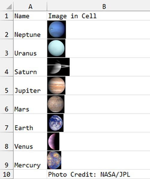 Excel: Using a Picture as the Lookup Value in Excel | IMA